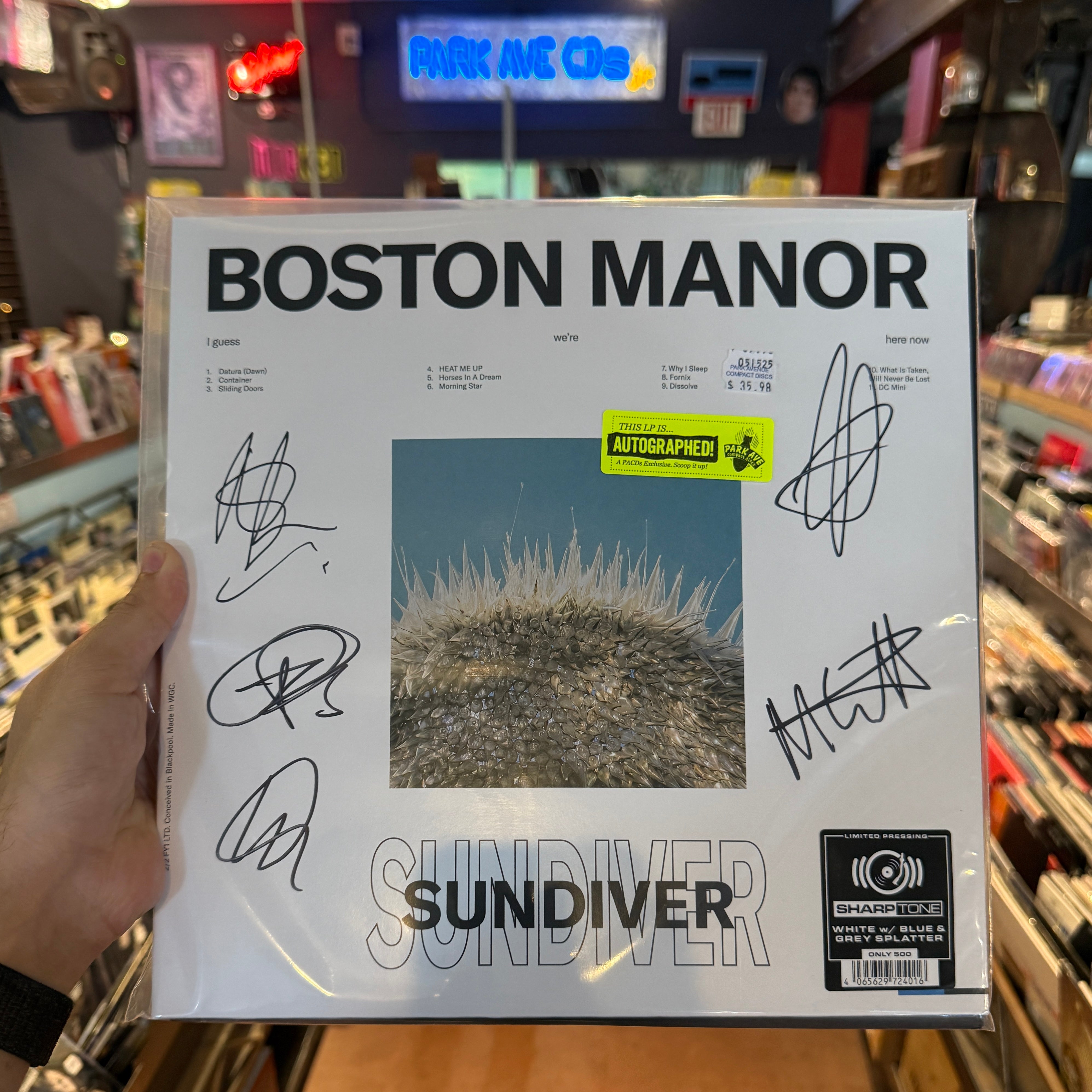 Boston Manor - Sundiver [Park Ave SIGNED Exclusive White Sky w/ Blue ...